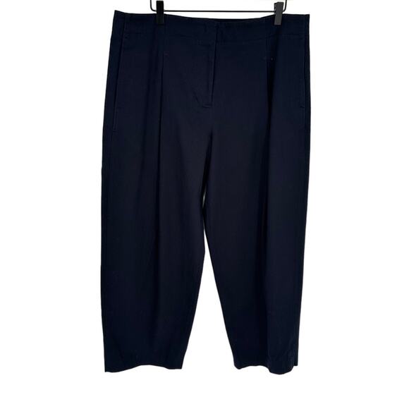COS | Pants & Jumpsuits | Nwt Cos Wide Leg Cropped Trousers Navy 4 ...